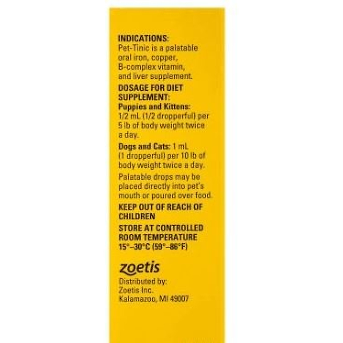 Pet-Tinic Pediatric Drops for Dogs, Cats, Puppies and Kittens, 1 oz. (30 ml) by Unknown