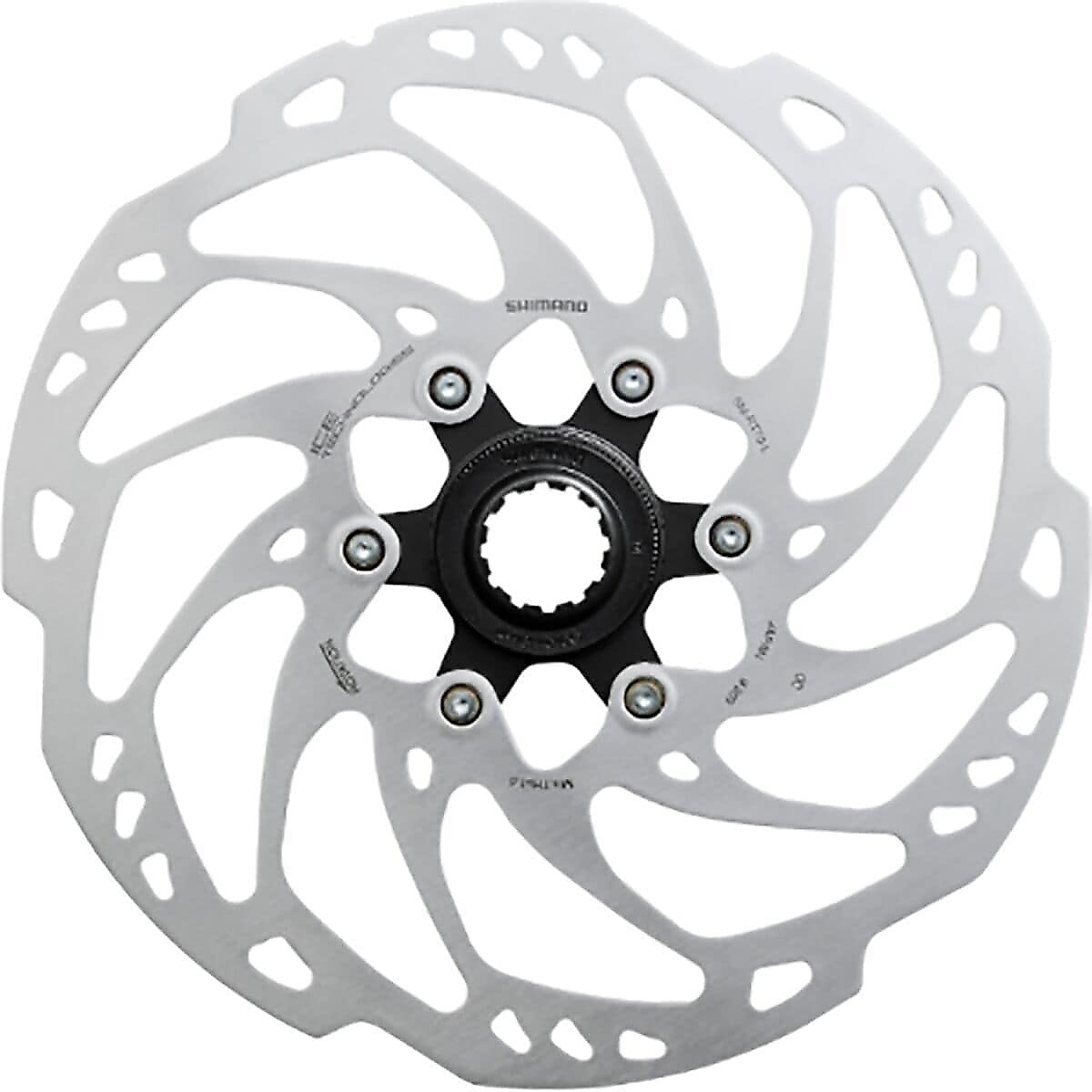 SHIMANO SLX Sm-Rt70 Rotor - Centerlock Black/Silver, 140Mm