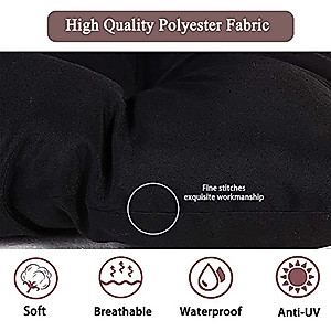 Double Oversized Papasan, Egg Chair Cushion Double Papasan Chair Cushion, Comfortable Chair Pad Egg Chair Cushion Hanging Chair Seat Cushion for Garden Furniture,Blue,67476in