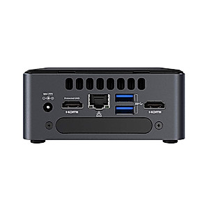 Intel NUC UCFF (NUC7i7DNHE) Desktop PC Bundle with Wireless Keyboard and Mouse, Core i7-8650U Quad-Core 1.9GHz, 32GB DDR4, 1TB NVME SSD, UHD Graphics 620, Windows 10 Pro