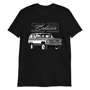 1974 Chevy K5 Blazer Truck Short-Sleeve Unisex T-Shirt Black