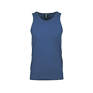 Next Level Apparel Men's Cotton Muscle Tank Top, Royal, Large