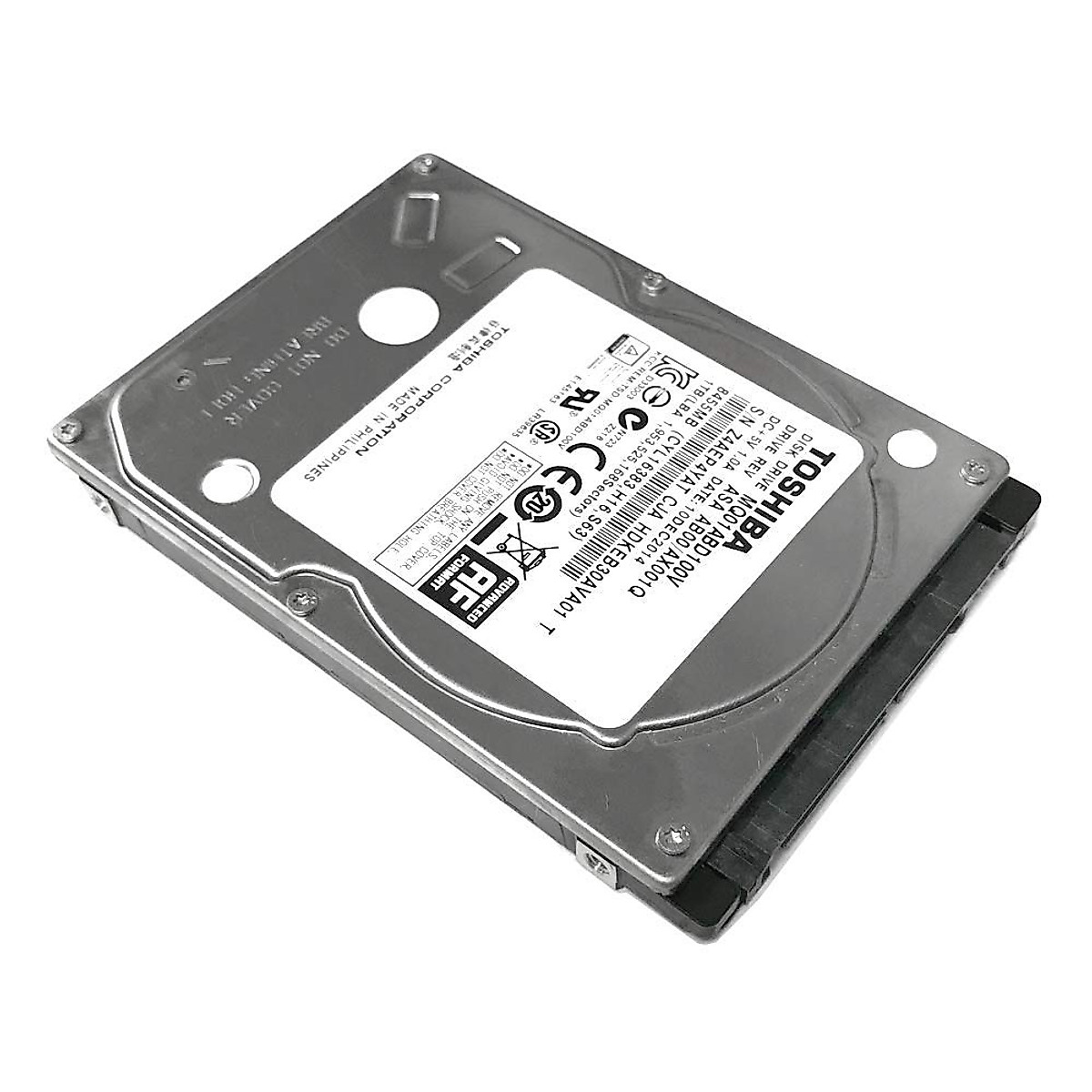 Toshiba 1TB 5400RPM 8MB Cache SATA 3.0Gb/s 2.5 inch Notebook Hard Drive (MQ01ABD100V) - 1 Year Warranty (Renewed)