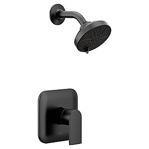 Moen UT2472EPBL Genta LX M-CORE 2-Series 1-Handle Shower Trim Kit, Valve Required, Matte Black