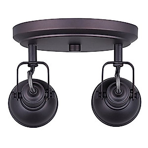 CANARM ICW622A02ORB10 LTD Polo 2 Light Ceiling/Wall, Oil Rubbed Bronze with Adjustable Heads