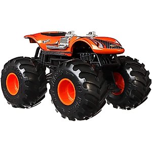 Hot Wheels Monster Trucks Twin Mill die-cast 1:24 Scale Vehicle with Giant Wheels for Kids Age 3 to 8 Years Old Great Gift Toy Trucks Large Scales