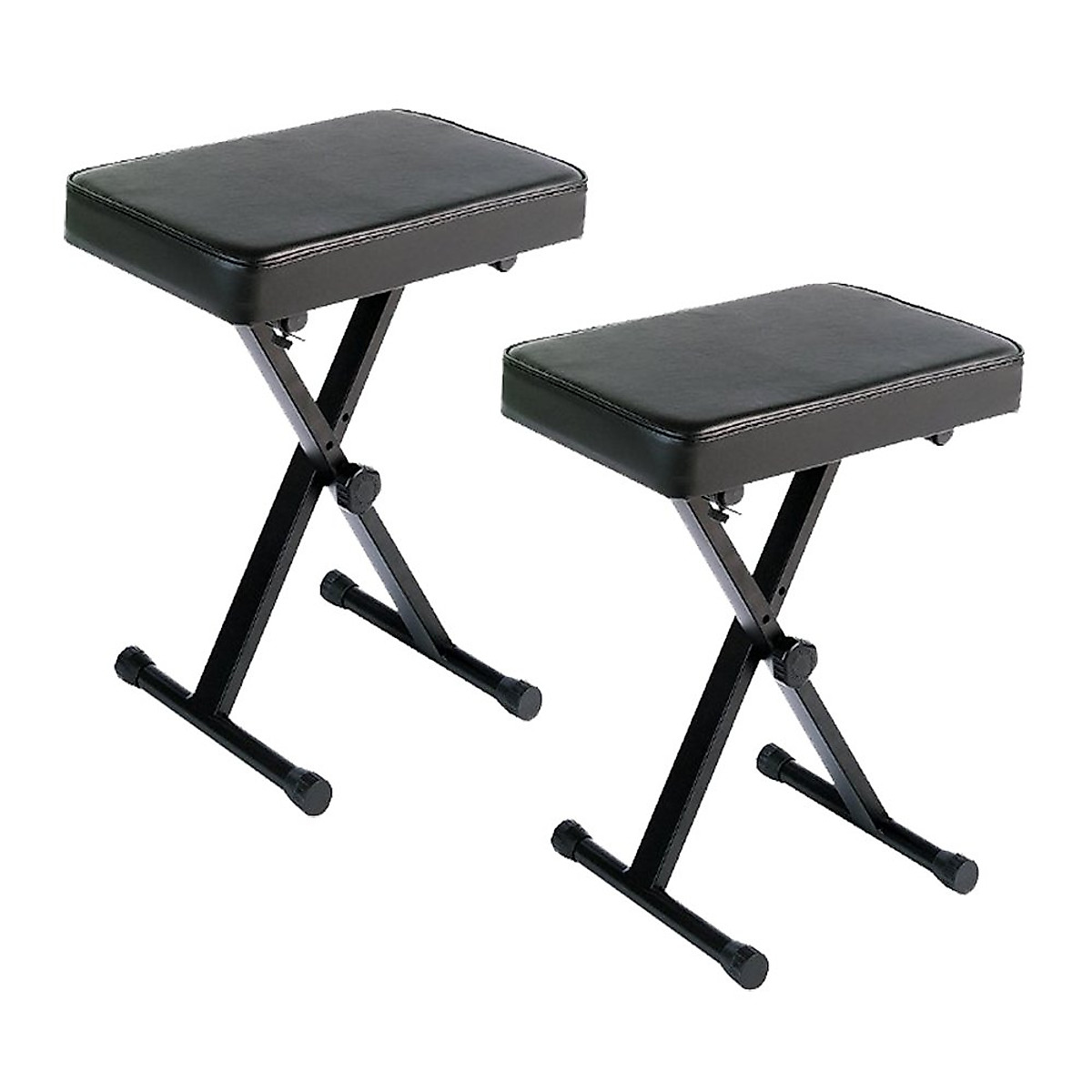 Yamaha OEM PKBB1 Adjustable Padded Keyboard X-Style Bench, Black, 19.5 inches