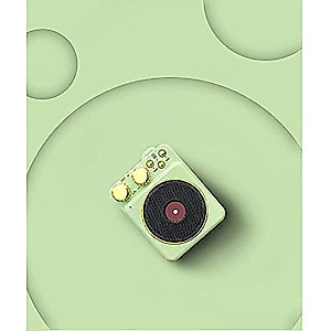 Mini Portable Speaker, Record Players for Vinyl with Bluetooth, Creative Retro Card Atomic Record Player, Pla(Phonograph)