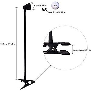 CeSunlight Clamp Desk Lamp, Clip on Reading Light, 3000-6500K Adjustable Color Temperature, 6 Illumination Modes, 10 Led Beads, AC Adapter and USB Cord Included (Black)