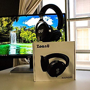 ZaanU Headphones Amplifies Earbuds to Sound Studio-Quality | Hearing Health and Comfort | Compatible with Apple Earbuds | Collapsable | Grey |