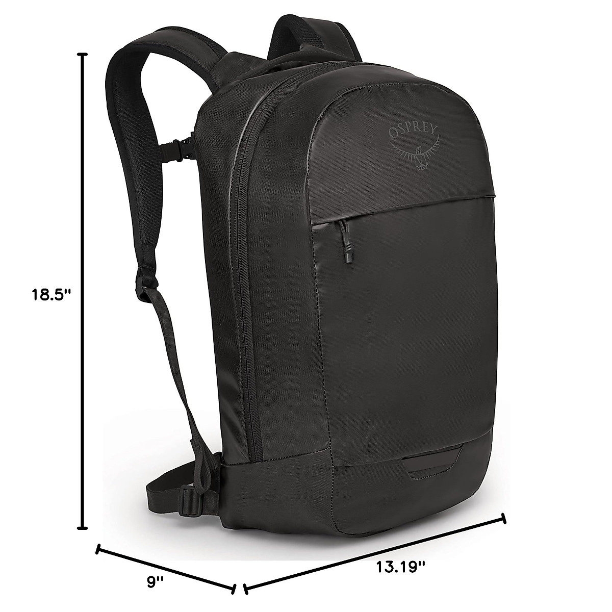 Osprey Transporter Panel Loader Laptop Backpack, Black