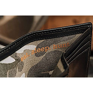 House of Jack Co. DEER Trifold Wallet For Men | Hand Burnished Full Grain Leather | Mens Trifold Wallet | Deer Wallet | Outdoorsman Gift