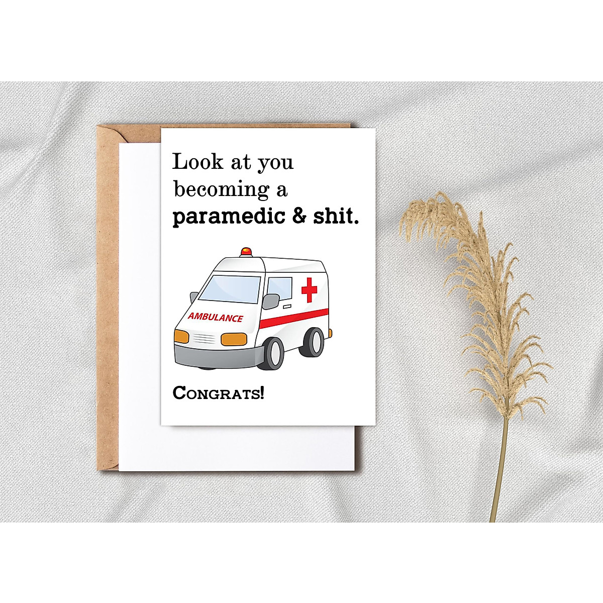 New Paramedic Graduation Card - Graduation Paramedic Greeting Card - Paramedic Graduate Card - Card For Paramedic - Look At You Becoming A Paramedic