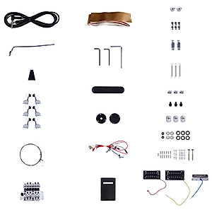 Leo Jaymz DIY Electric Guitar Kits with Mahogany Body and Neck - Laurel Wood Fingerboard and All Components Included (ML)