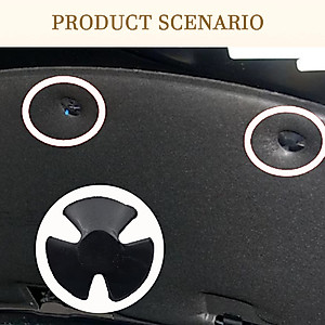 20Pcs Hood Insulation Retainers OEM 4878883AA Replace LH LHS Nylon Clip Plastic Retainers Fasteners Push Type Push Pin Screws Compatible with Chrysler, Jeep, Dodge, Ram