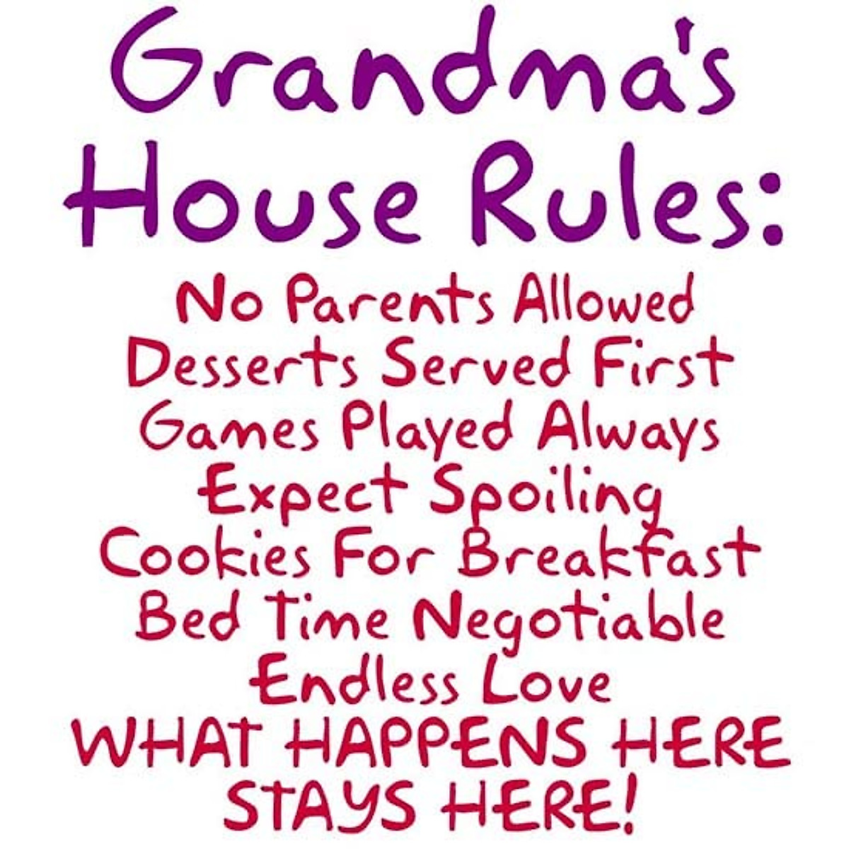 CafePress Grandma's House Rules Mug Ceramic Coffee Mug, Tea Cup 11 oz
