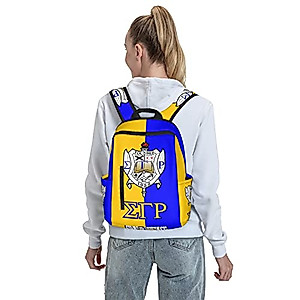 Sigma Gamma Rho Laptop Backpack, Lightweight Multifunctional College Laptop School Bag Sister Backpack Gift