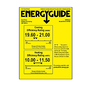 Senville 18,000 BTU Ducted Mini Split AC/Heating System, Concealed Duct, Built-in Water Pump, Wall Thermostat, 16 Ft. Installation Kit