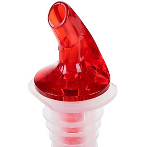 Bartender Gear Measured Pour Spouts for Half Gallon & 1.75 Liter Bottle Pourer - Auto-Measuring 1 oz (30 mL) Cork 27mm 6-pack