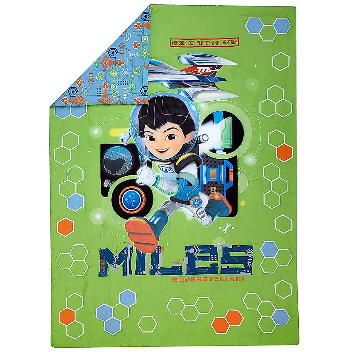 Disney 4 Piece Toddler Bedding Set, Miles from Tomorrow Land