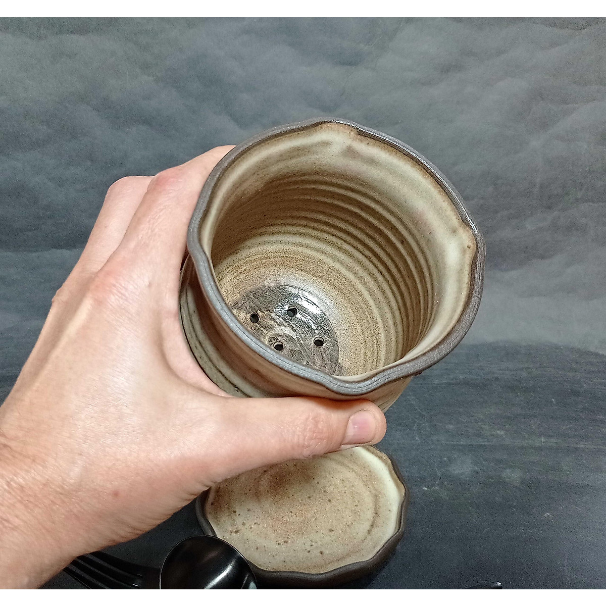 Cutlery holder, Ceramic silverware container, Kitchen cutlery organizer, Cutlery caddy, Pottery Utensil carrier, Table top utensil dish,