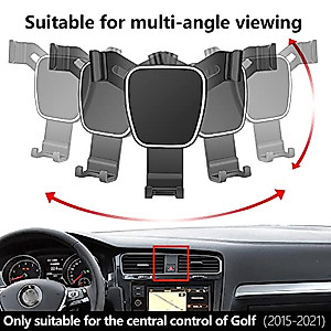 musttrue LUNQIN Car Phone Holder for Volkswagen Golf R GTI 2015-2021 Auto Accessories Navigation Bracket Interior Decoration Mobile Cell Phone Mount