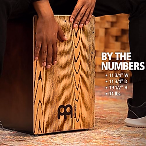 Meinl Percussion Backbeat Bass Cajon with Ported Sound Hole and Adjustable Strings for Snare Effect — NOT MADE in CHINA — Replicate Acoustic Drum Set Grooves, 2-YEAR WARRANTY (BBCAJTH)