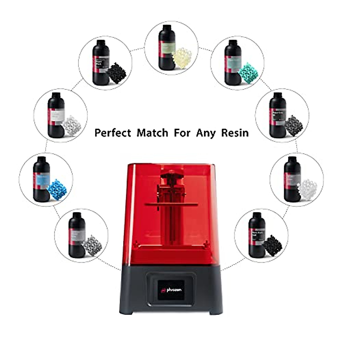 phrozen Sonic Mini LCD Resin 3D Printer, Matrix LED UV Light Tech, Monochrome/Mono LCD Screen, Longer Working Hours, for Jewelry-Making and Miniatures (Sonic Mini)