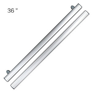 Banner Hanger Poster Rails Wall Hanger Aluminum Material,for Photo Picture Canvas Painting Artwork,Matt Silver(36 inches Wide)
