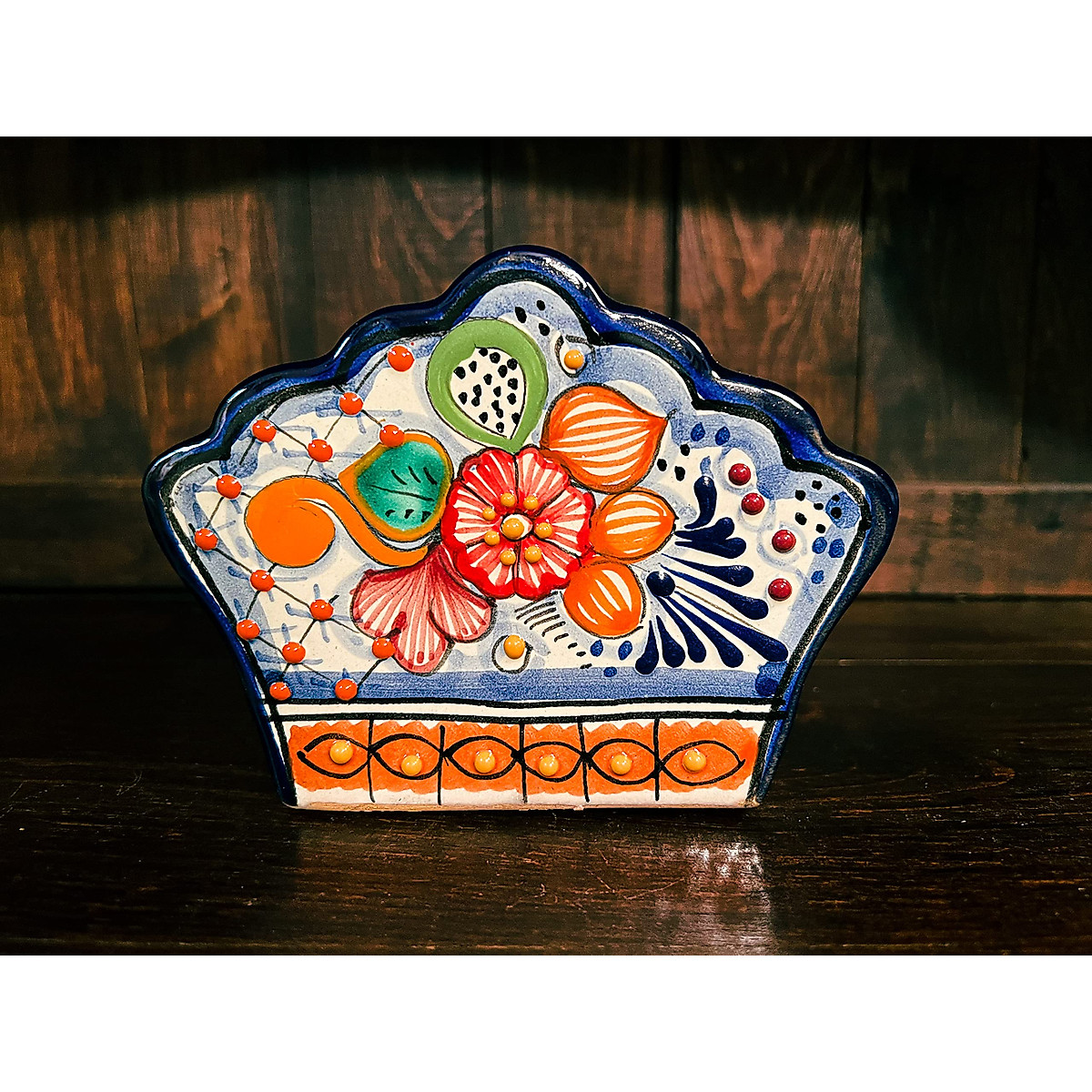 Napkin Holder Servilletero Handmade Talavera