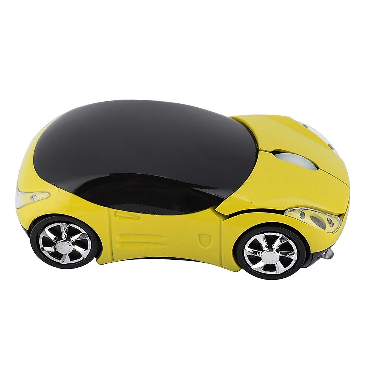 Zerone 2.4GHz Mouse, Portable Optical Mouse 1600DPI for/Android/ME/Windows PC/Tablet Gaming Office (Yellow)