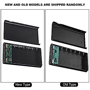 Cuifati Power Bank Kit DIY,6 x 18650 DIY Type-C Two-Way Fast Charging Power Bank Shell Case Box 5.7 * 3 * 1Inch