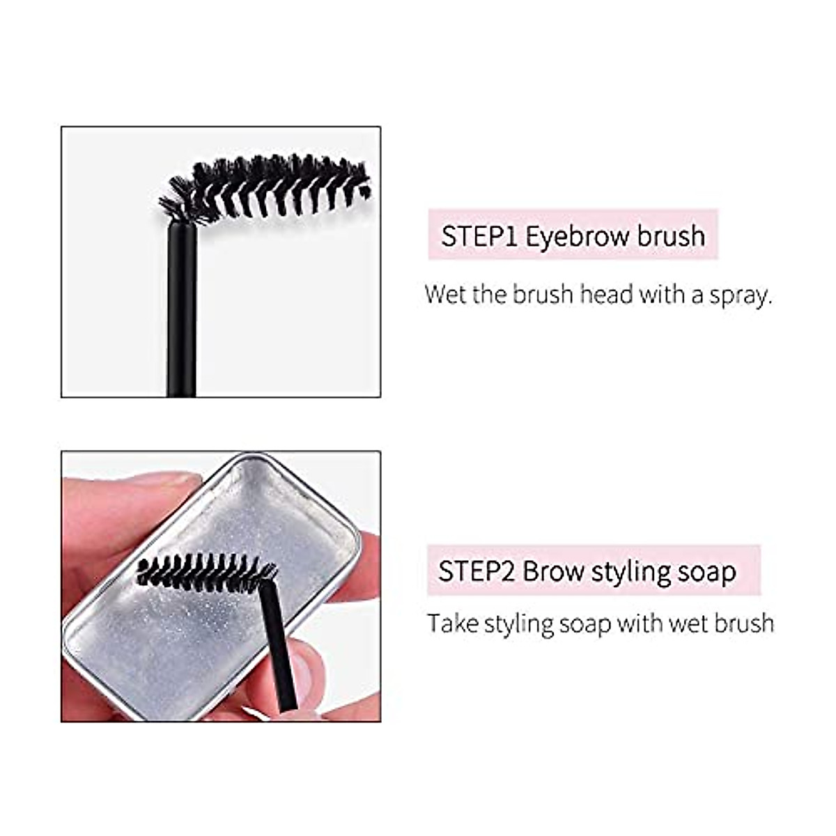Eyebrow Soap, 3D Brows Styling Soap, Transparent Long Lasting Natural Eyebrow Wax Eyebrow Gel (1PCS)