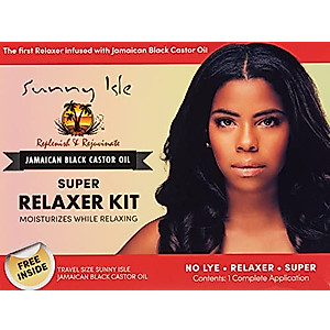Sunny Isle Jamaican Black Castor Oil Relaxer Kit SUPER