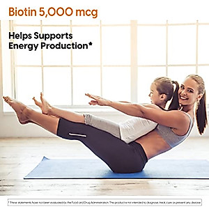 Doctor's Best Biotin Supports Hair, Skin, Nails, Boost Energy, Nervous System, Non-GMO, Vegan, Gluten Free, 120 Count