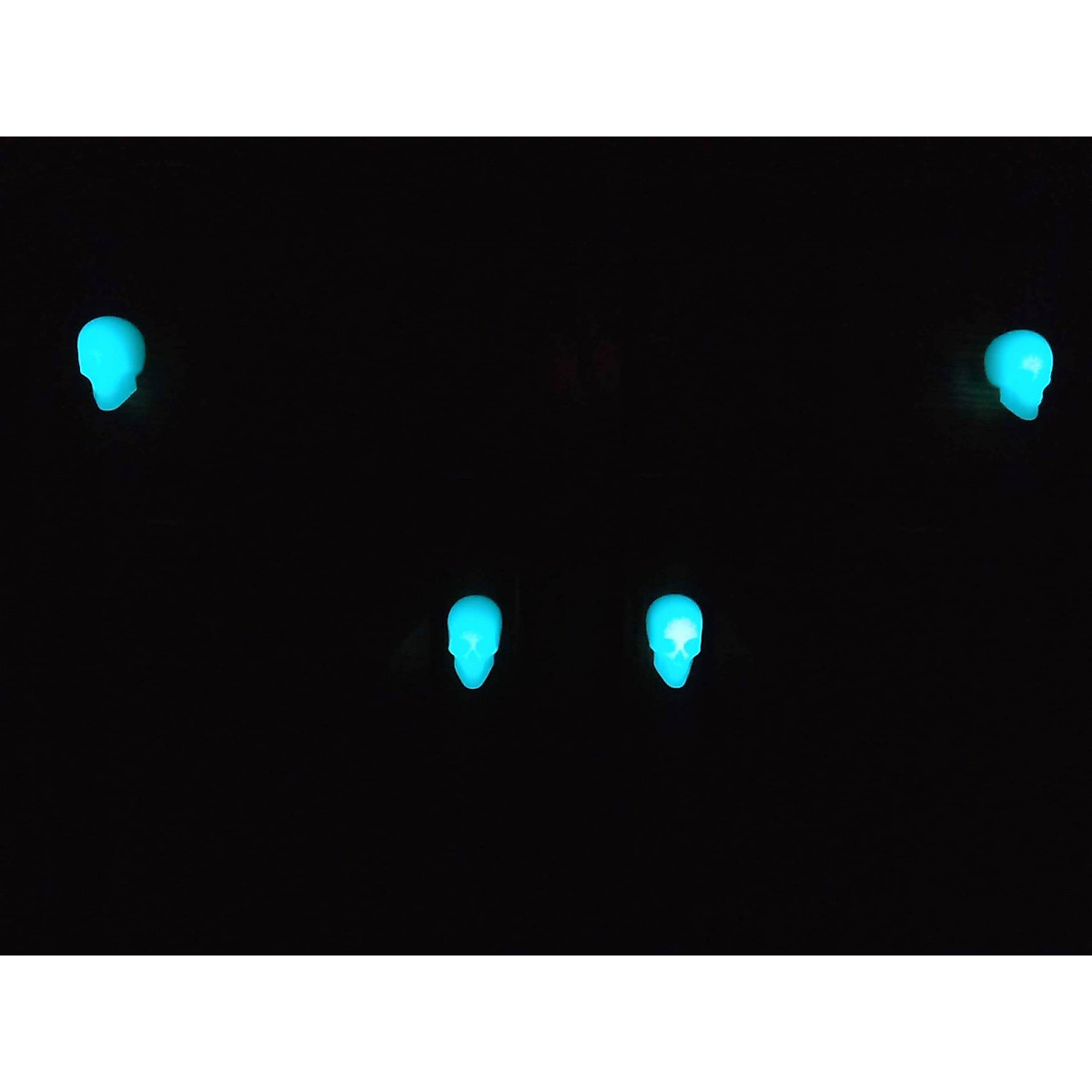 Glow in the Dark Skull Door Knobs Drawer Knobs (Set of 2)