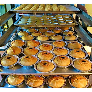 KitchenDance Disposable Aluminum Foil Tart Pan with Lid - 5" Aluminum Foil Individual Pie Pans, Baking Pan Perfect for Pies, Cobblers - 501P, (25)