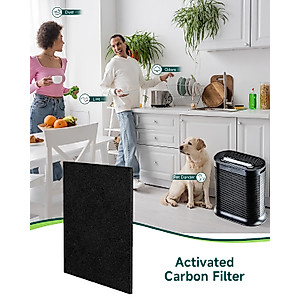6-Pack Prefilter A for Honeywell HPA300 Series Air Purifiers, HRF-A300 Carbon Pre Filter, Thickened to 1/4 Inch
