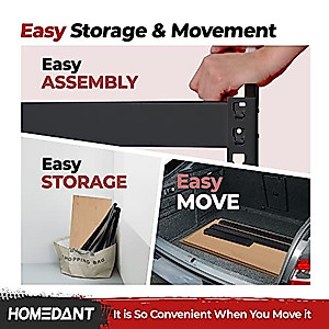 HOMEDANT Z-beam 5 Tier Laminated Heavy Duty Garage Storage Adjustable Wide Size Metal Shelving Unit Utility Rack Shelves Organization Multipurpose Shelf Shed Warehouse 47.7"W x 24.1"D x 71.3"H 1Pack