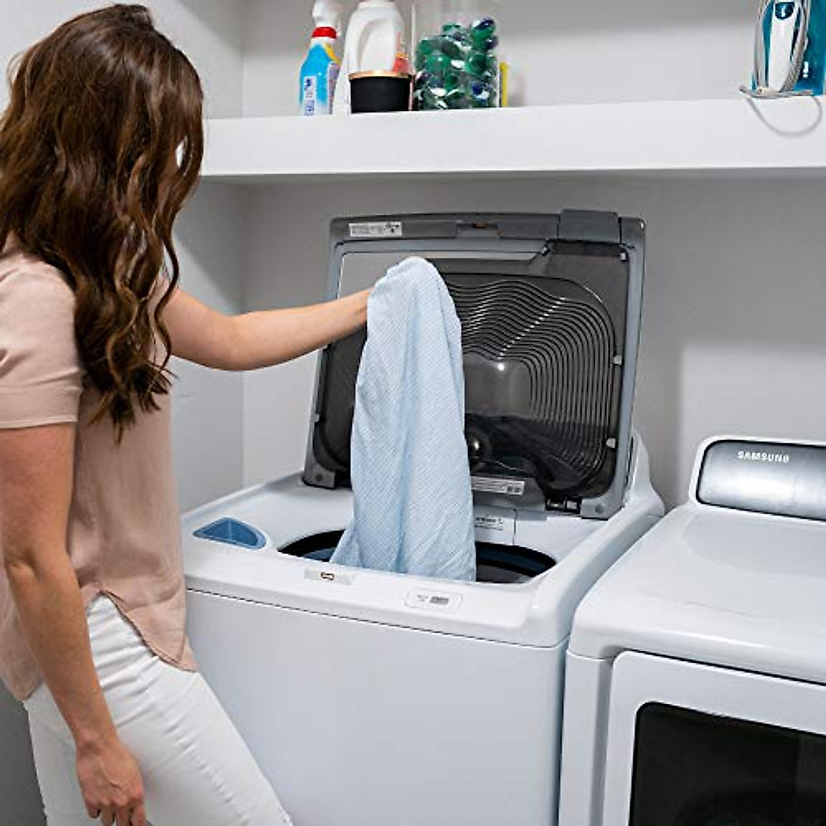 SheetWorld Baby Fitted Changing Pad Cover Sheet 16 x 33 inches, 100% Cotton Jersey Hypoallergenic Sheet, Unisex Boy Girl, Blue Gingham, Made in USA