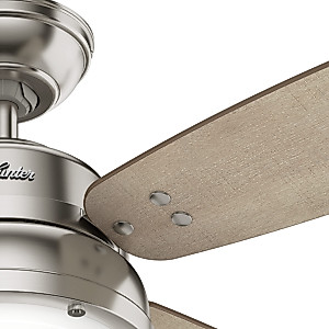 Hunter Fan Company 50388 Wingate Ceiling Fan, Brushed Nickel Finish