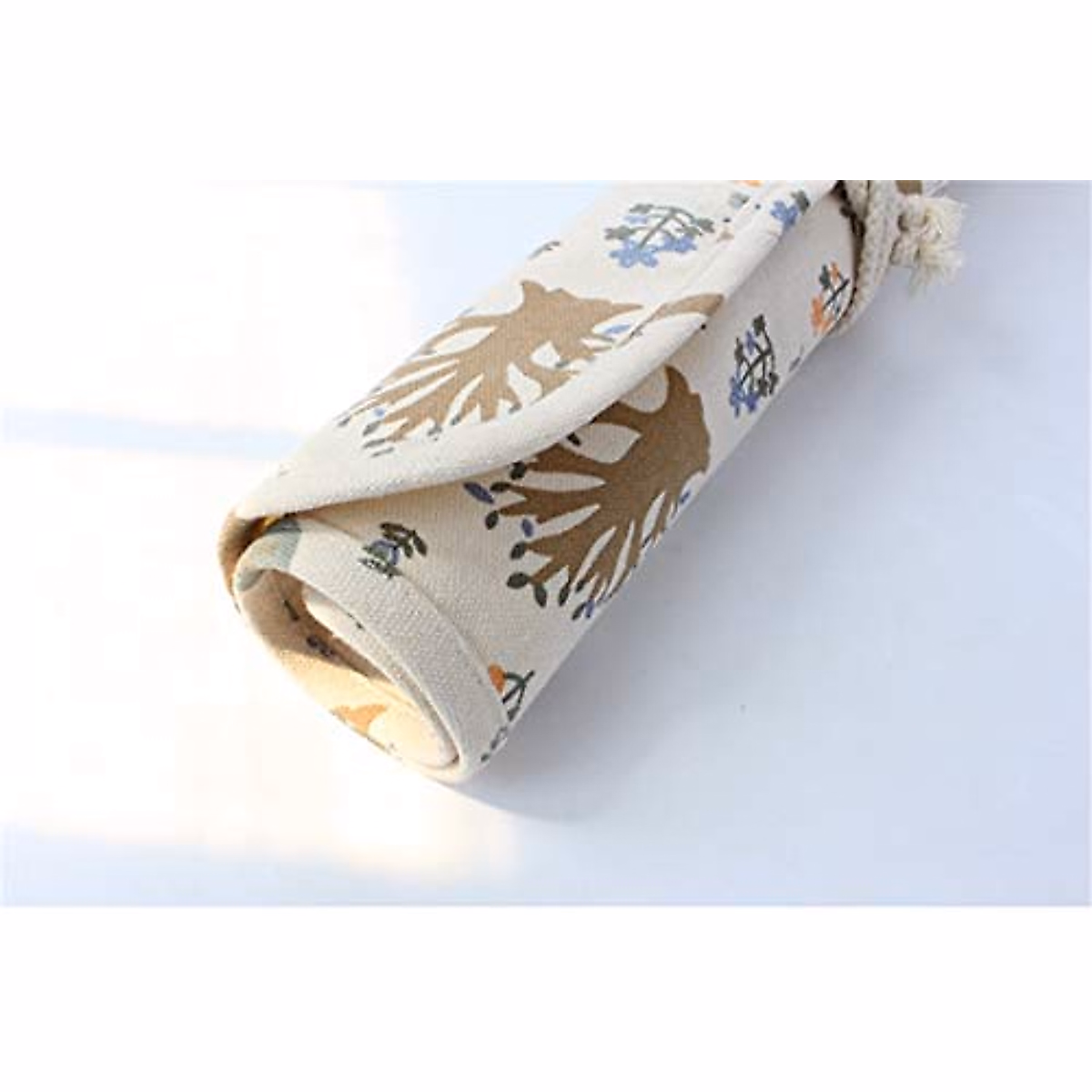 KARRESLY Art Paint Brush Holder,20 Slot Canvas Artist Paint Brushes Case Bag,Roll Up Drawing Pen Pouch Paintbrush Organizer for Artist Studio(Brush is Not Included)-Tree