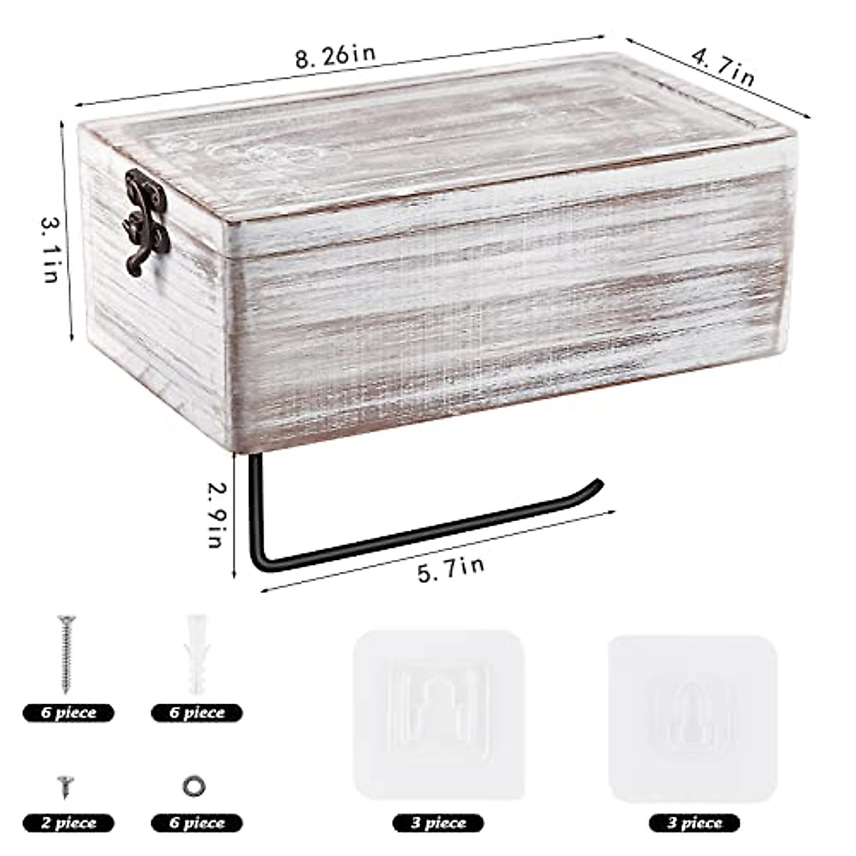 Toilet Paper Holder and 12 Inch Lazy Susan Organizer