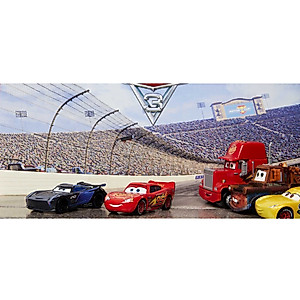 Mattel Disney and Pixar Cars Vehicle Set of 4 Collectible Character Toy Cars & 1 Mack Truck Inspired by the Florida 500 Piston Cup Race