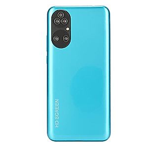 FOTABPYTI Smart Phone, Face Recognition 3 Card Slots 6.5 Inch Cell Phone 5MP Front 13MP Rear Camera 100-240V Ultra Thin MT6580 CPU Processor for Android 10 for Adults (US Plug)