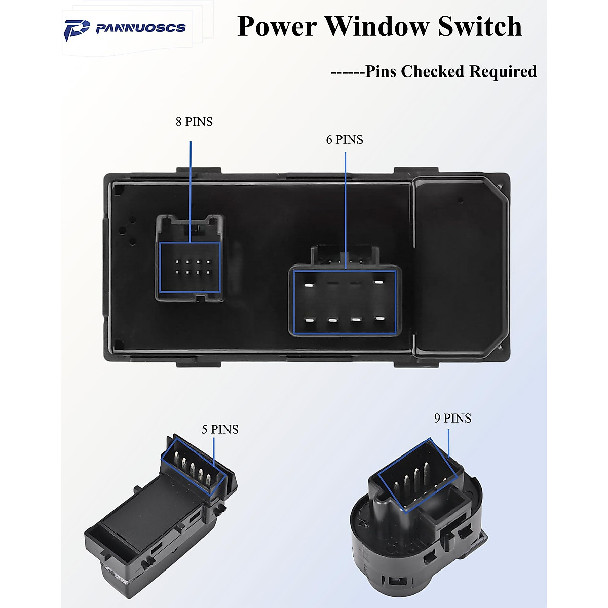 Window Switch Driver Side Compatible with 2007-2014 Chevy Silverado/GMC Sierra 1500 2500HD 3500HD Power Master Window Switch & Door Lock & Mirror Replace#20945129 15804093 22883768