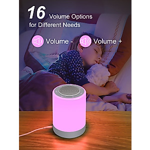 YYDSKIT Sound Machine,White Noise Machine for Baby with Night Light, 32 High Fidelity Sounds,Plug in,5 Timers & Memory Feature, Noise Machine for Baby Kids Adults,Home