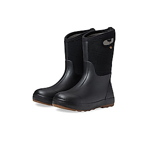 BOGS Classic II Snow Boot, Black, 3 US Unisex Big Kid