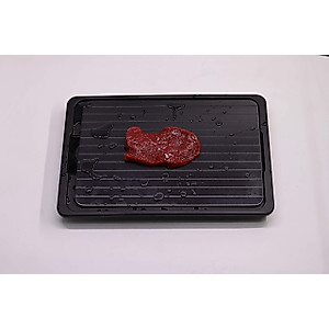 Duck Retail Defrosting Tray | Thawing Plate for Fast defrosting of Frozen Foods | Premium Quality Defrost Tray | with Bonus Drip Tray| Extra Thick (4mm) Non-Stick