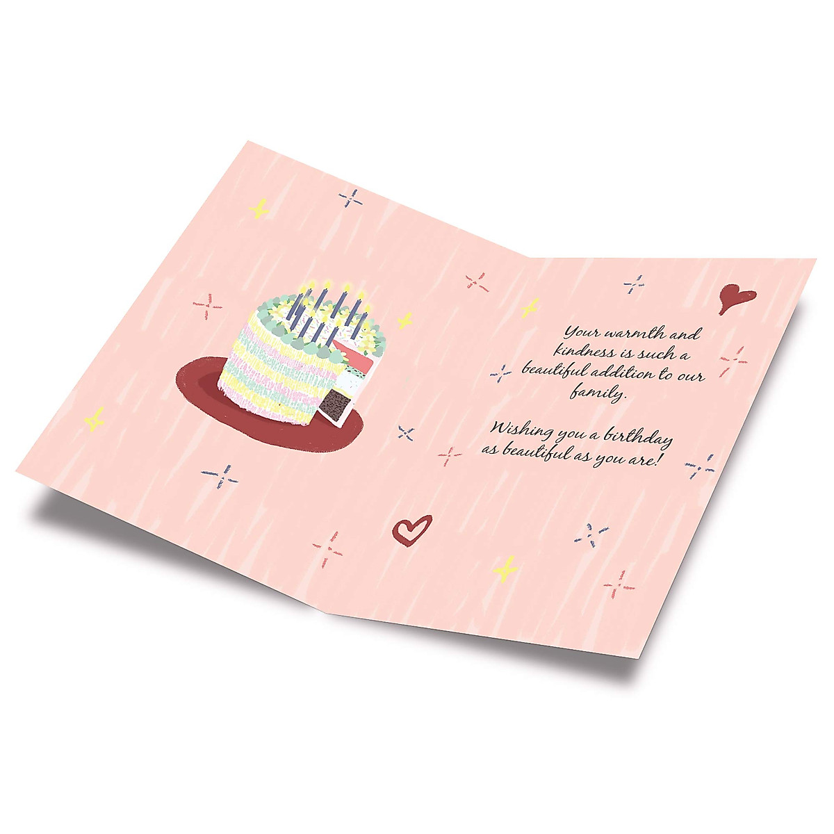 Prime Greetings Daughter In Law Birthday Card, Made in America, Eco-Friendly, Thick Card Stock with Premium Envelope 5in x 7.75in, Packaged in Protective Mailer